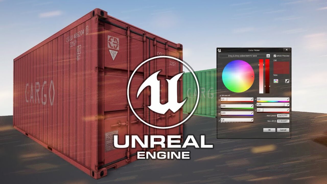 Georgiy Yuga - Customizable Shipping Containers: Unreal Engine 4 (Mobile).