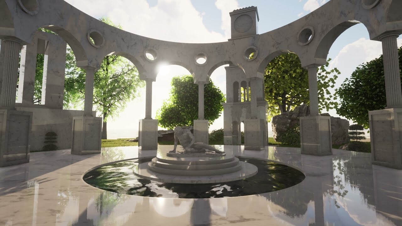 ArtStation - Roman Garden Pavilion