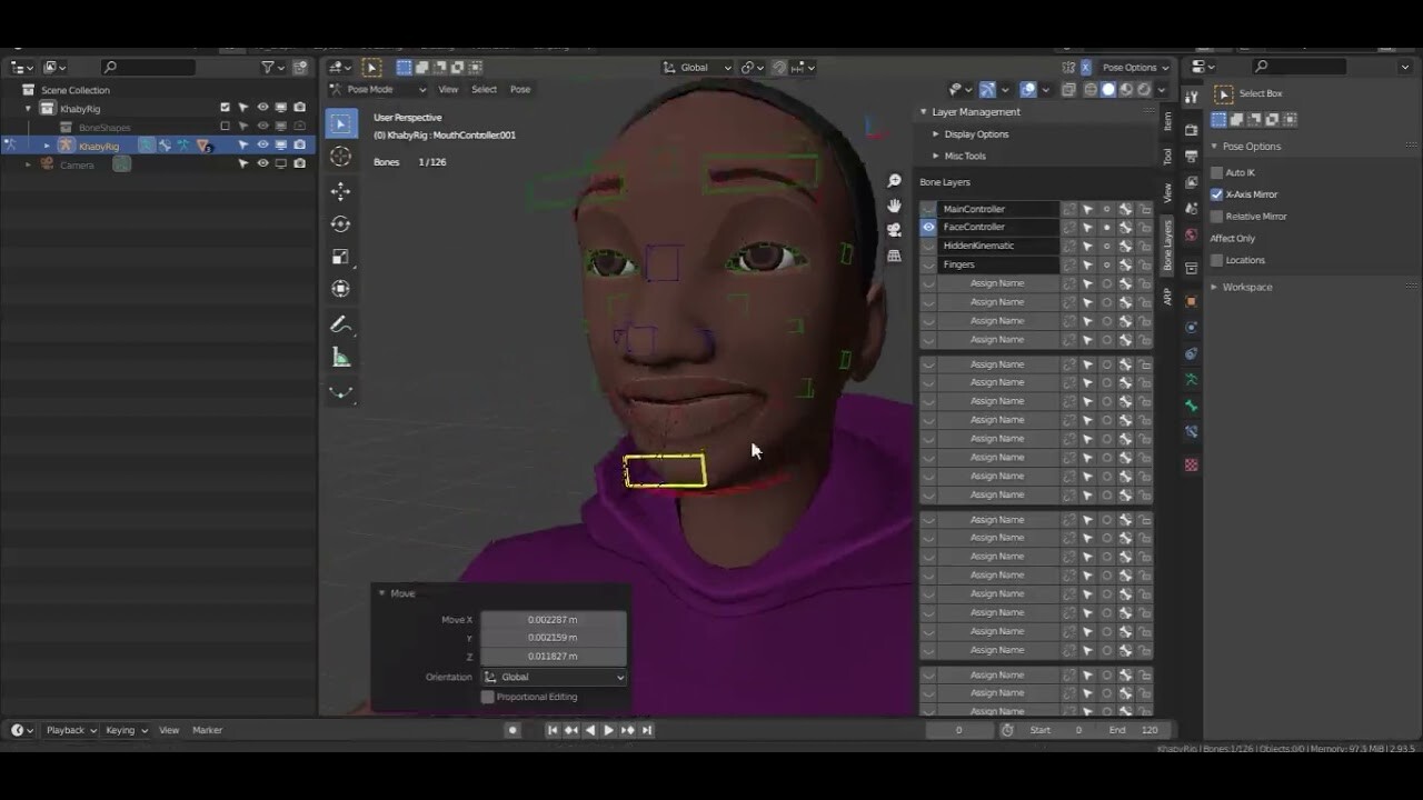 ArtStation - Khaby Rig (Blender)