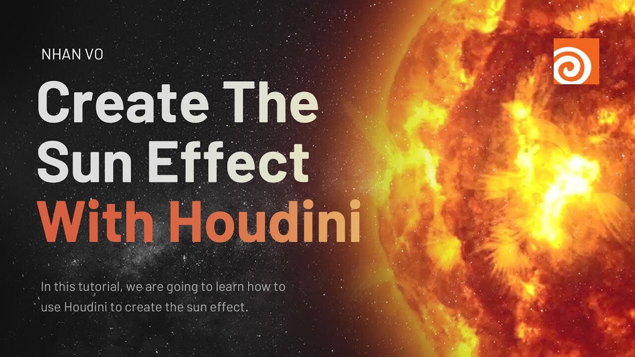 ArtStation - Create The Sun Effect With Houdini