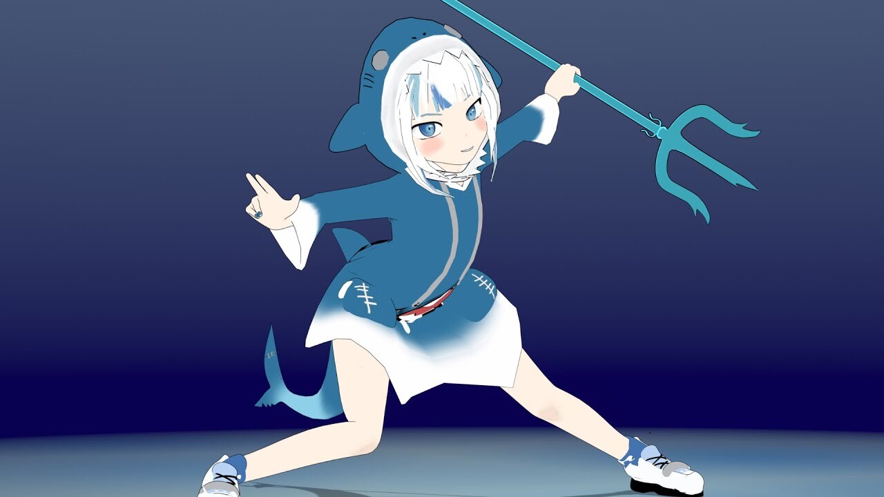 ArtStation - Gawr Gura in 3D (animation)