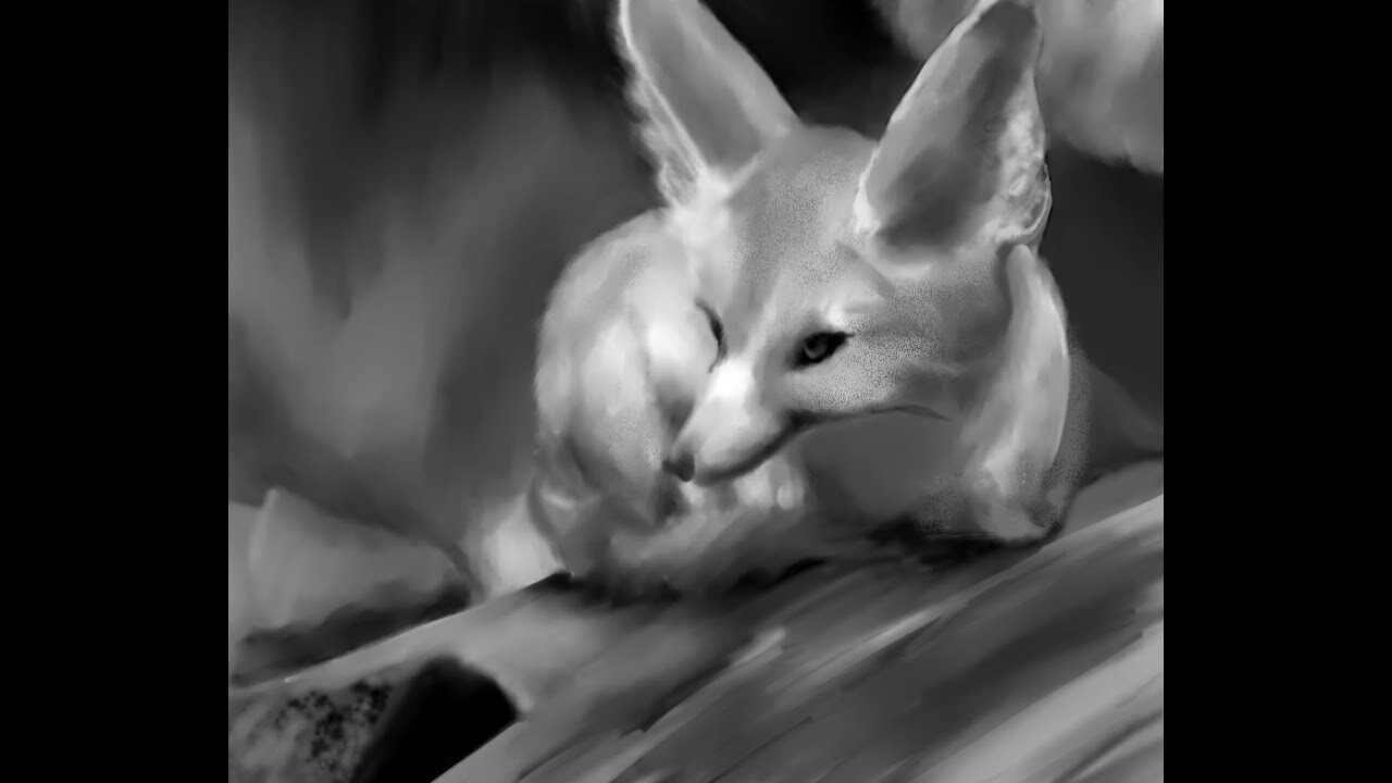 ArtStation - "The Fox" Digital Drawing