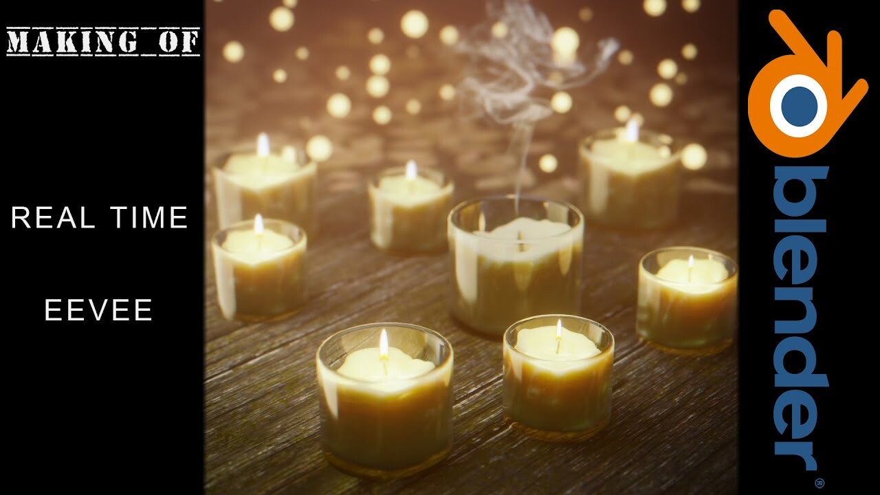 ArtStation - Candle Scene Making Of in Blender 3D