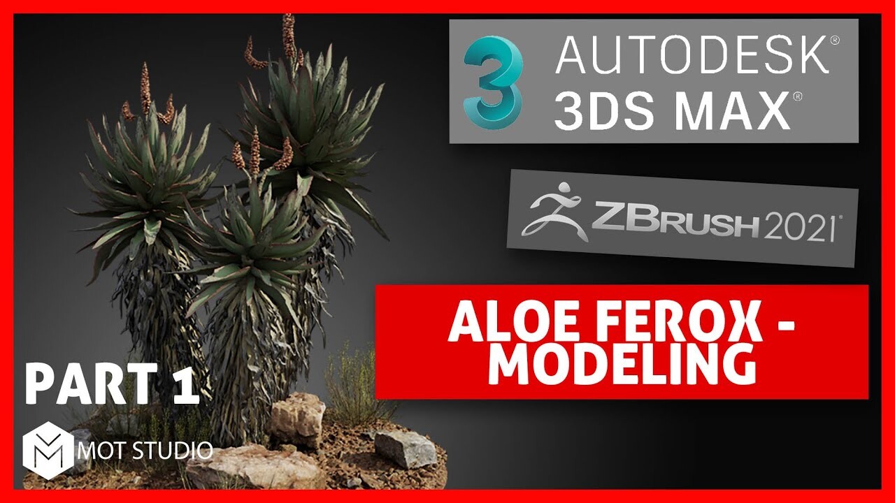 ArtStation - How to Create a Aloe Ferox VFX ready Plant Part 1