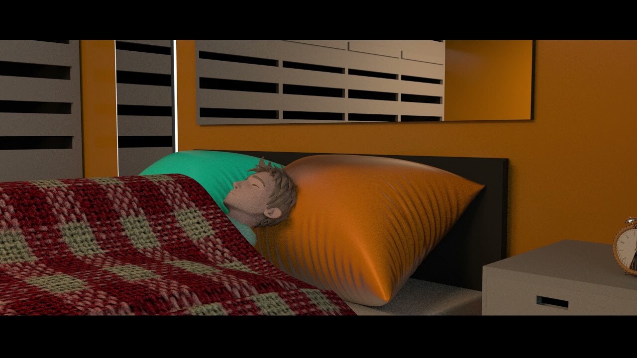 ArtStation - BEDROOM WAKE UP SCENE