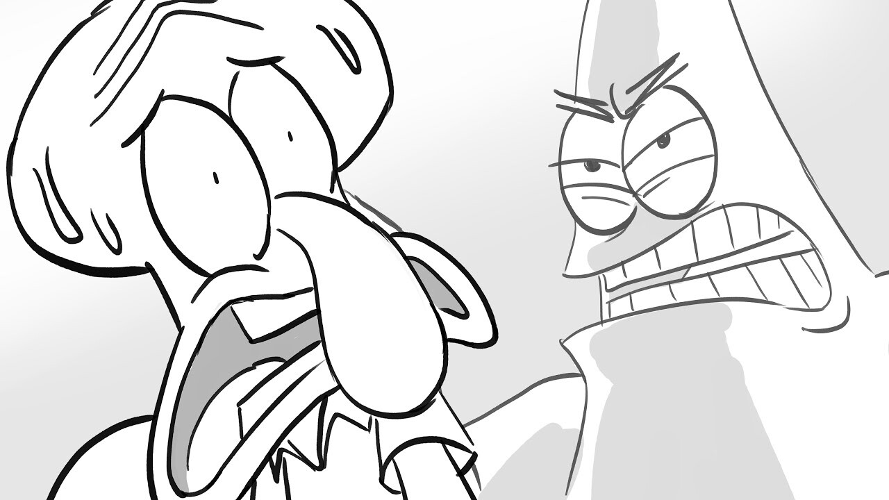 ArtStation - Spongebob animatic practice (Jennifer’s Body audio)