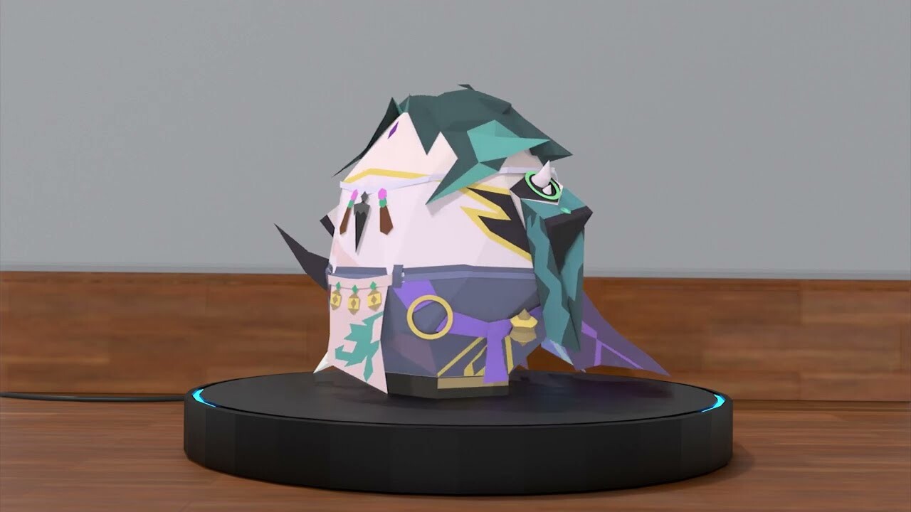 ArtStation - Xiao papercraft fanart | Genshin Impact