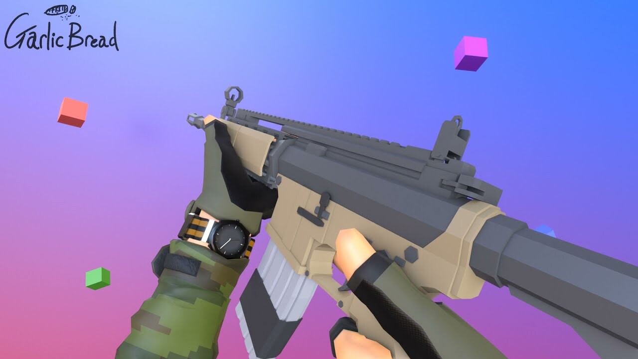 ArtStation - Lowpoly M4A1