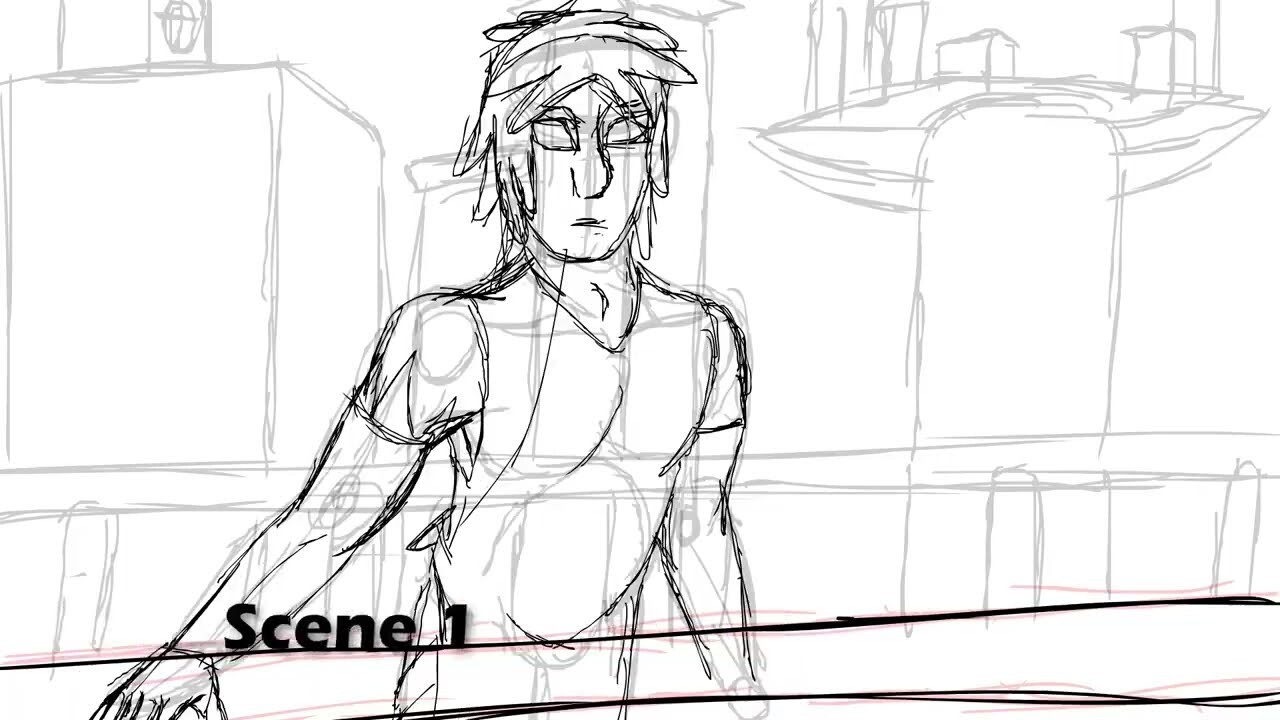 ArtStation - Witches 13 teaser scene 1 and 3 inbetweening roughs