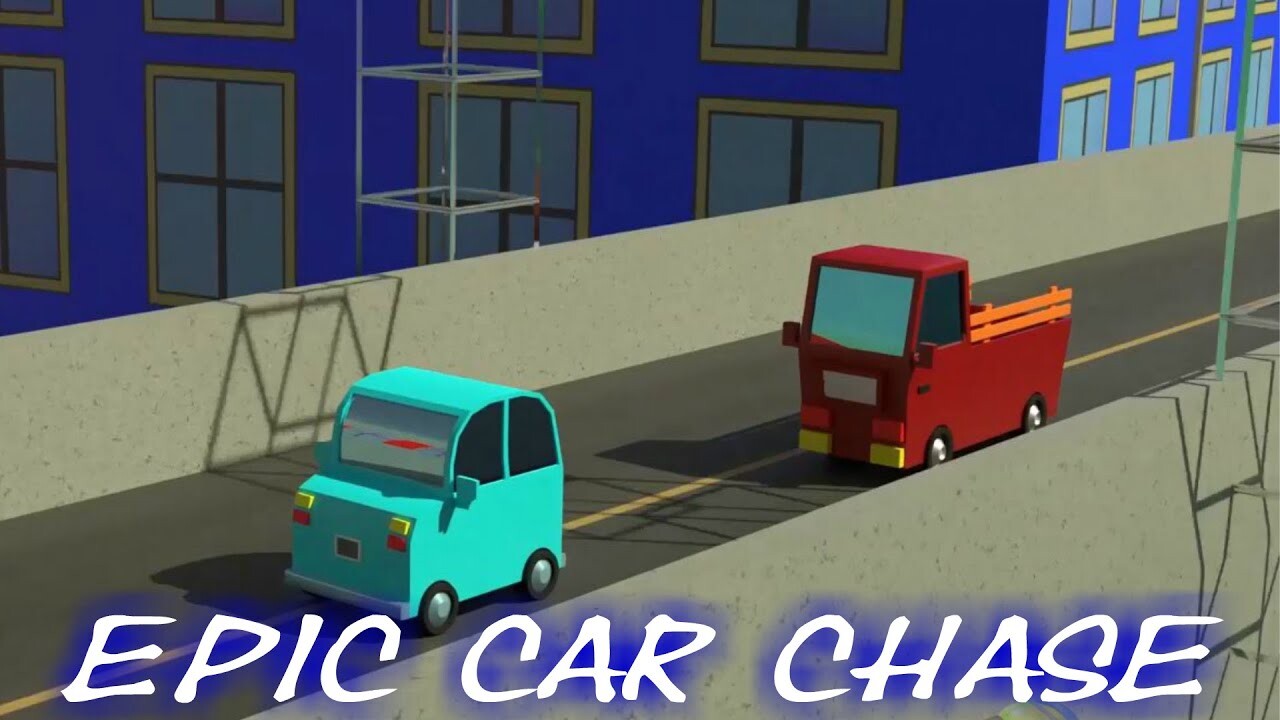 ArtStation - Cartoon Car Chase