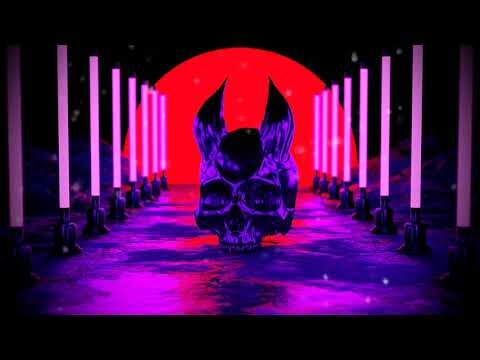 ArtStation - Neon scull scene