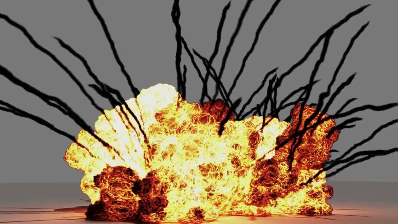 ArtStation - Great Explosion with Trails