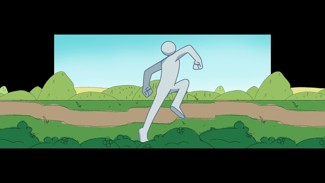 ArtStation - Walk cycle with Bg. Dec 2021