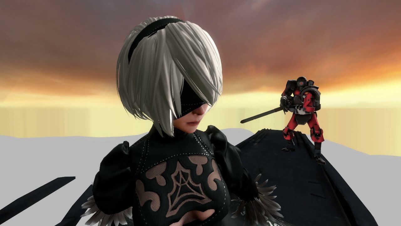 ArtStation - Falling for 2B (Cake Station Animation Contest)