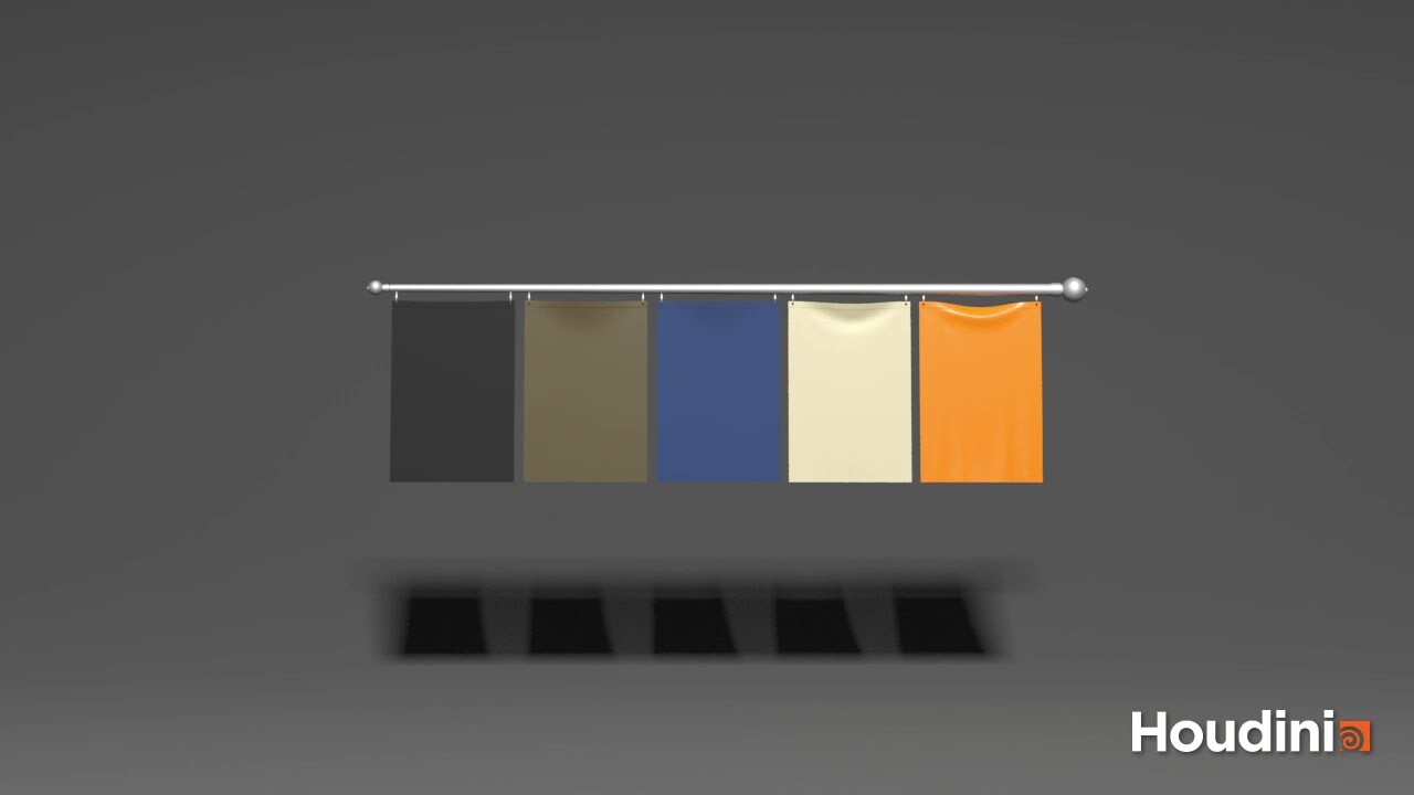 ArtStation - Cloth Simulation Houdini | Academy @ The Focus Skills Test