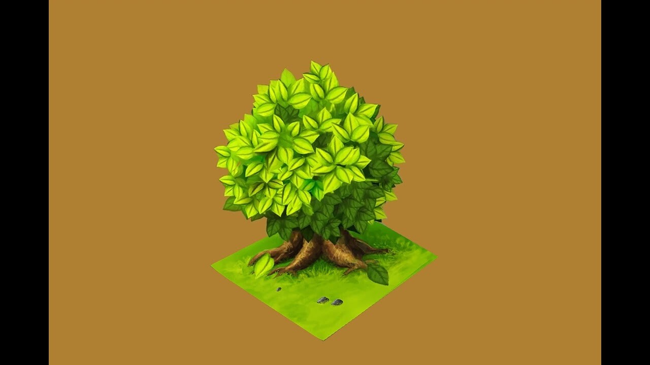 ArtStation - Tree animation in Spine 2d.