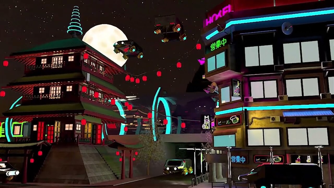 ArtStation - Japanese Style Cyberpunk City