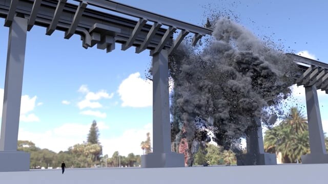 ArtStation - Bridge Destruction FX - Houdini 19