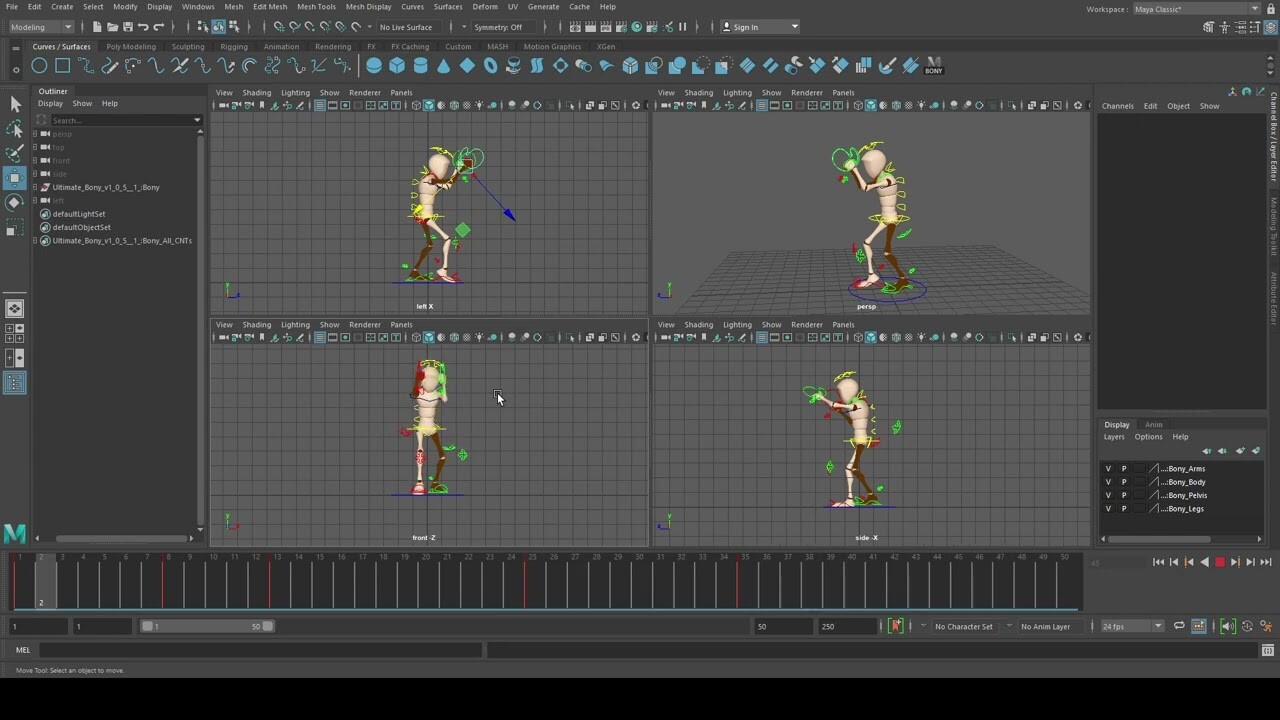 ArtStation - Maya - Short Fighting Swing Animation
