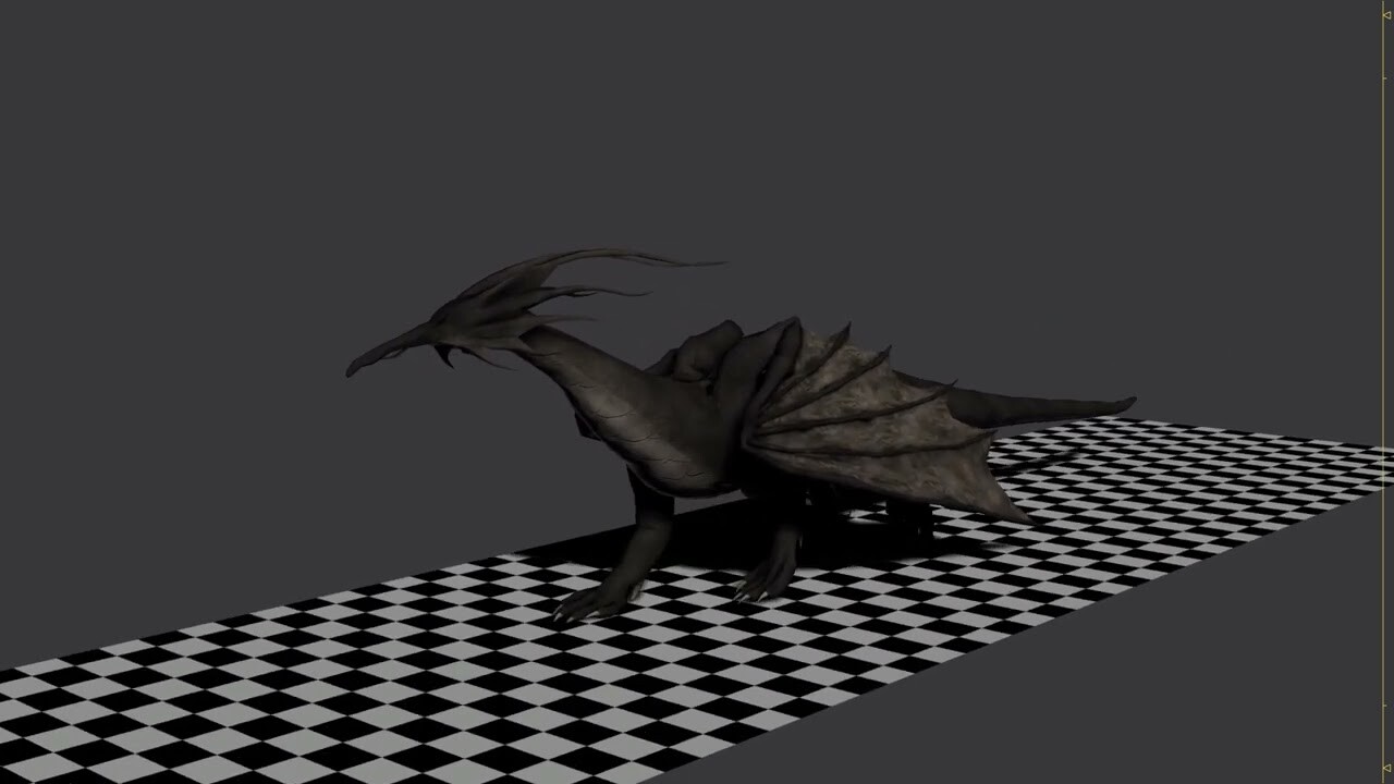 ArtStation - 3D animation Dragon Walk/Run/Fly Cycle