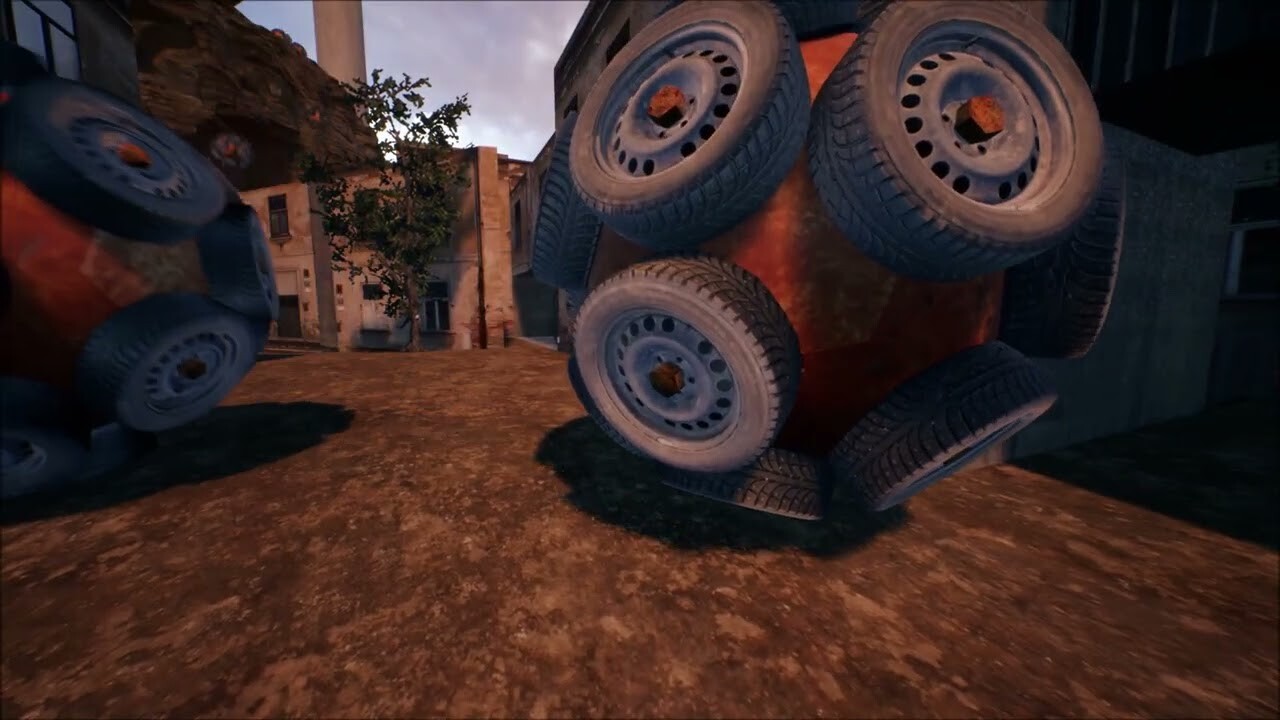 ArtStation - Tryfield_ physic test- wheel bombs :D