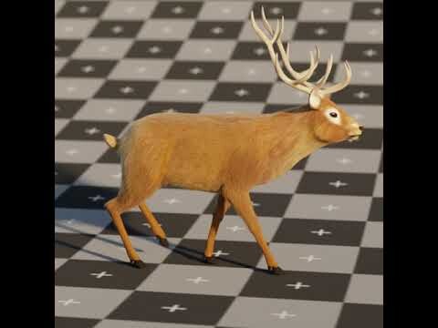 ArtStation - Deer Walk Cycle