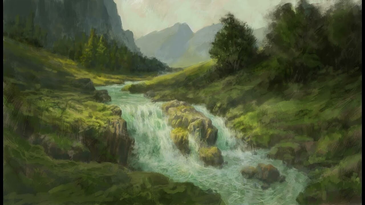 ArtStation - River Scene