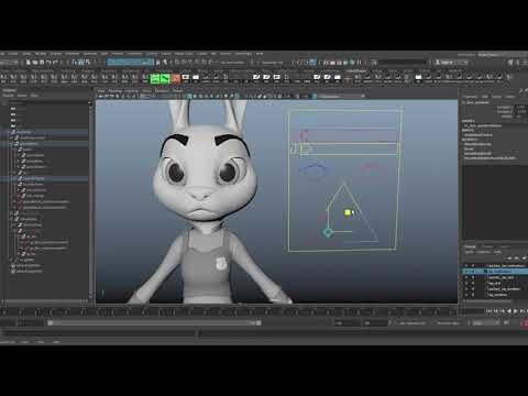 ArtStation - Facial rigging of Judy from Zootopia, Disney©