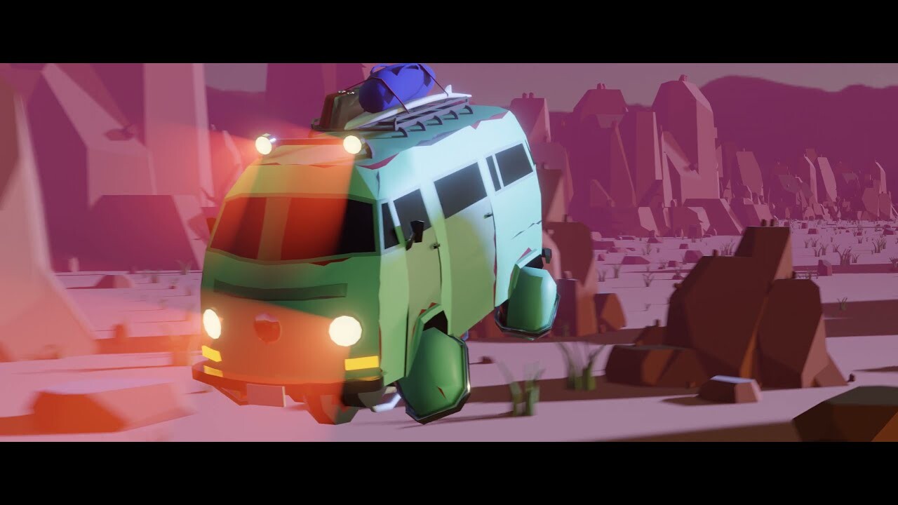 ArtStation - Low poly car animation