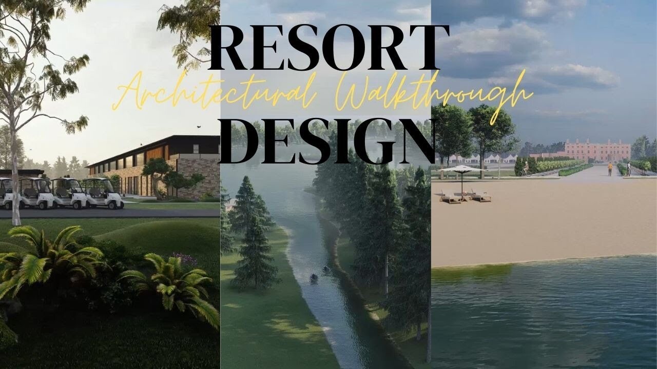 ArtStation - Architectural 3d walkthrough of Top Resort - Hotel & lake ...