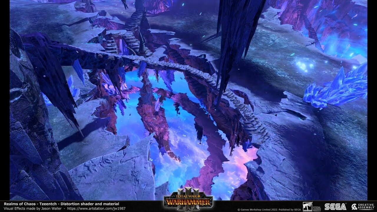 ArtStation - Total War: Warhammer 3 - Distortion material in Tzeentch ...