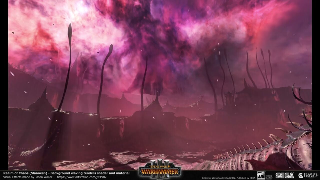 ArtStation - Total War: Warhammer 3 - Slaanesh Realm of Chaos - waving ...