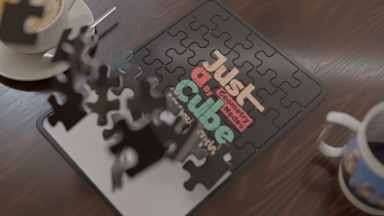 ArtStation - Geometry Nodes Puzzle Maker