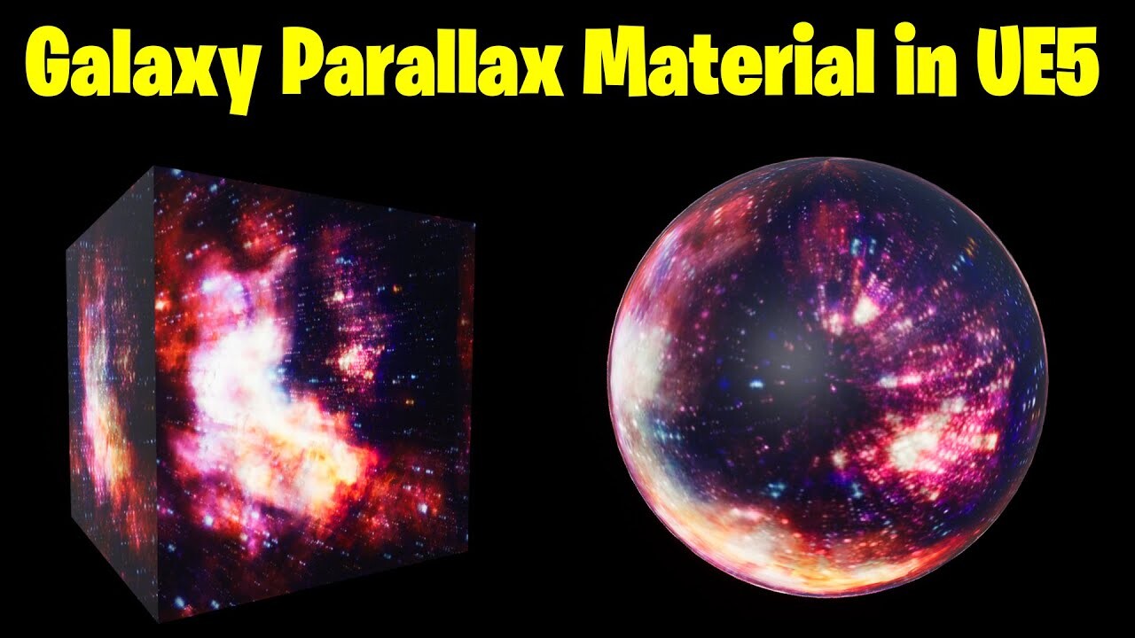 ArtStation - Galaxy Parallax Material in UE5 Tutorial | Download Files