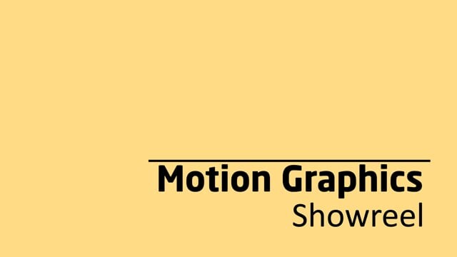 ArtStation - Motion Graphics Showreel