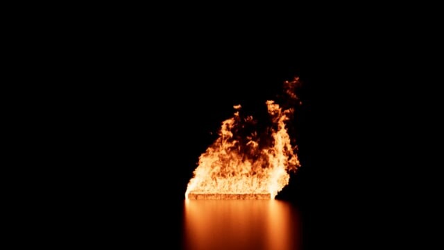ArtStation - Houdini, fire simulated with Axiom solver!