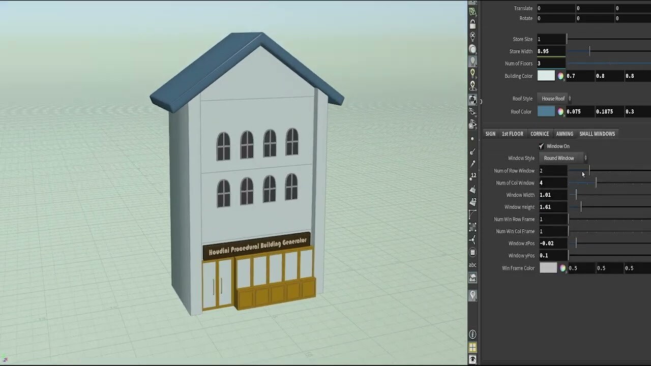 ArtStation - Procedural Building Generation Using Houdini