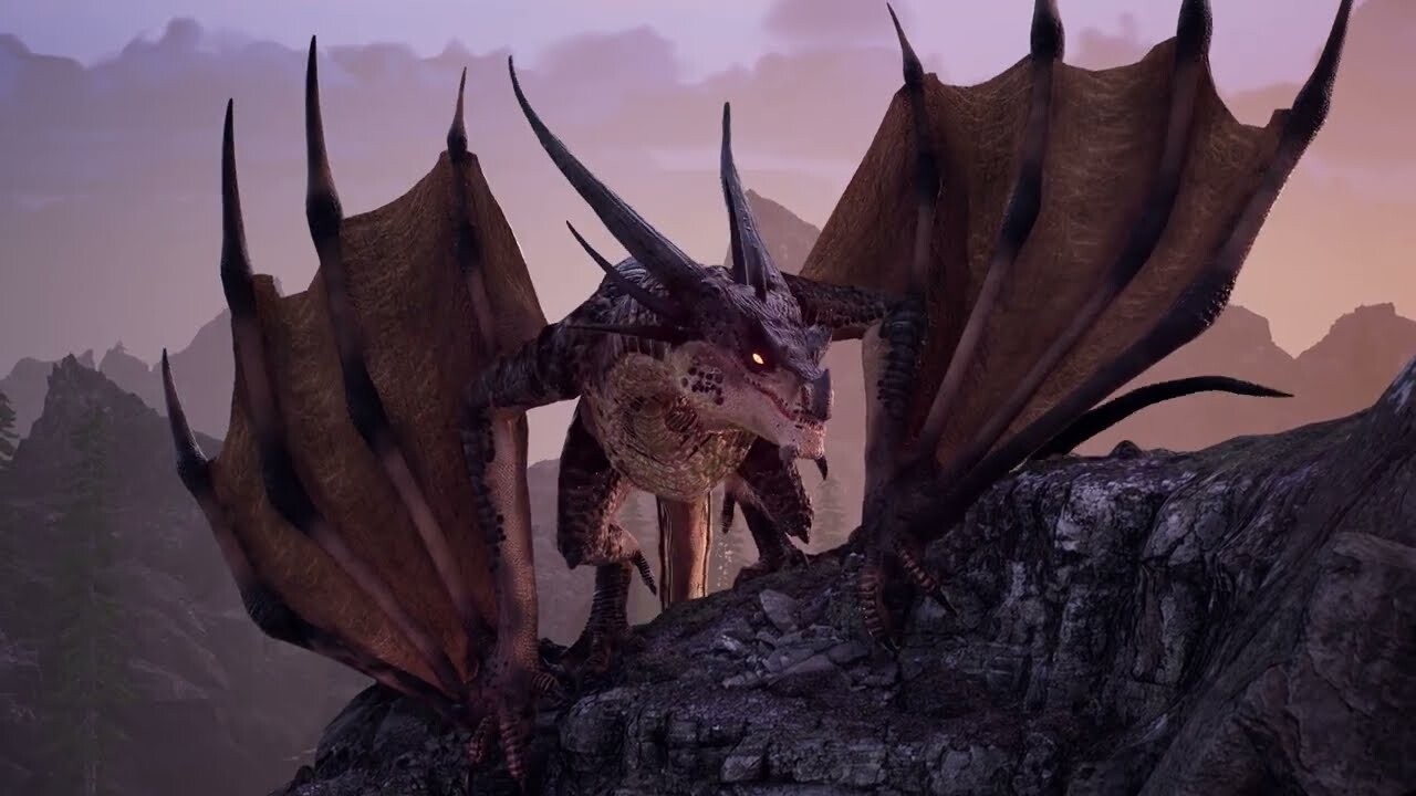 ArtStation - Truong Dragon Animation - Landing on Cliff