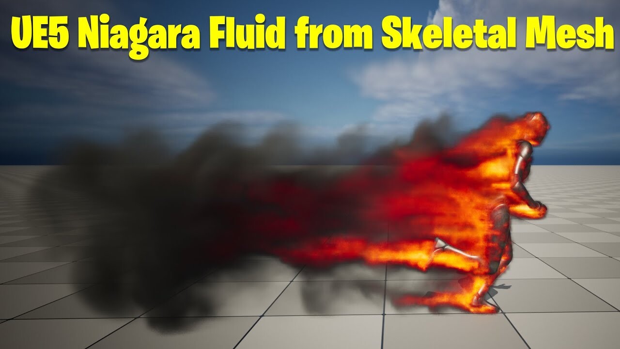 ArtStation - UE5 Niagara Fluid from Skeletal Mesh Tutorial | Download Files