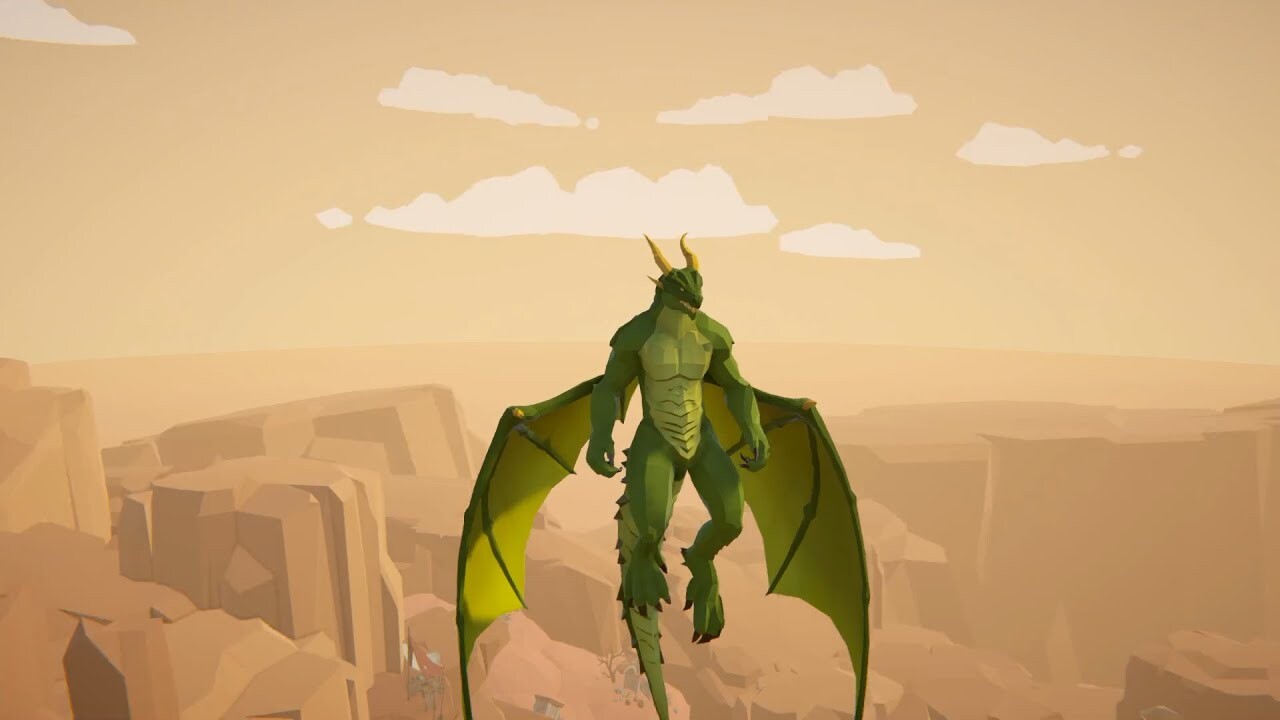 ArtStation - Drake the Dragonkin (PolyArt)