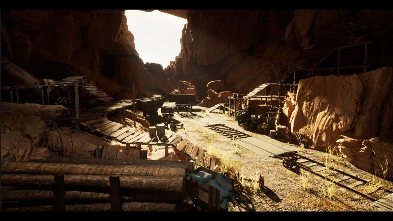 ArtStation - UE5 (Unreal Engine 5 (5.0.1)) - Заброшенная шахта ...