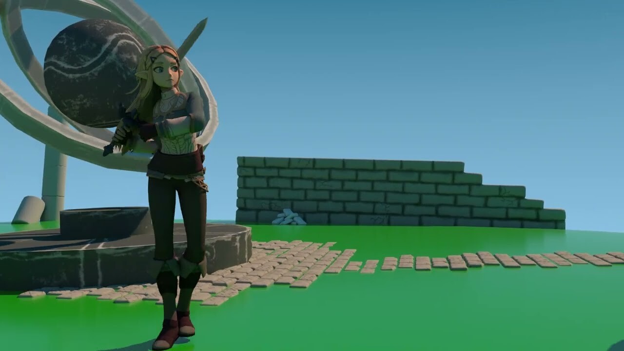 ArtStation - Zelda Back Step