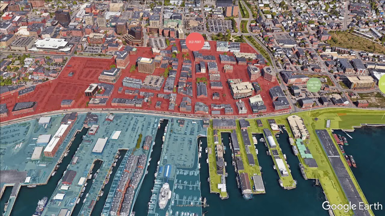 ArtStation - Google Earth: Exploring Portland Maine's Working Waterfront