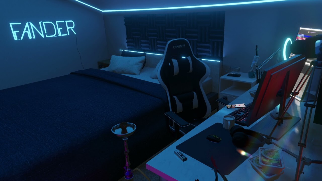 ArtStation - 3D intro for twitch streamer FANDERCS