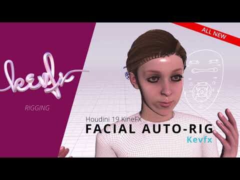 ArtStation - Houdini 19 Kevfx Facial Auto-Rig Tool