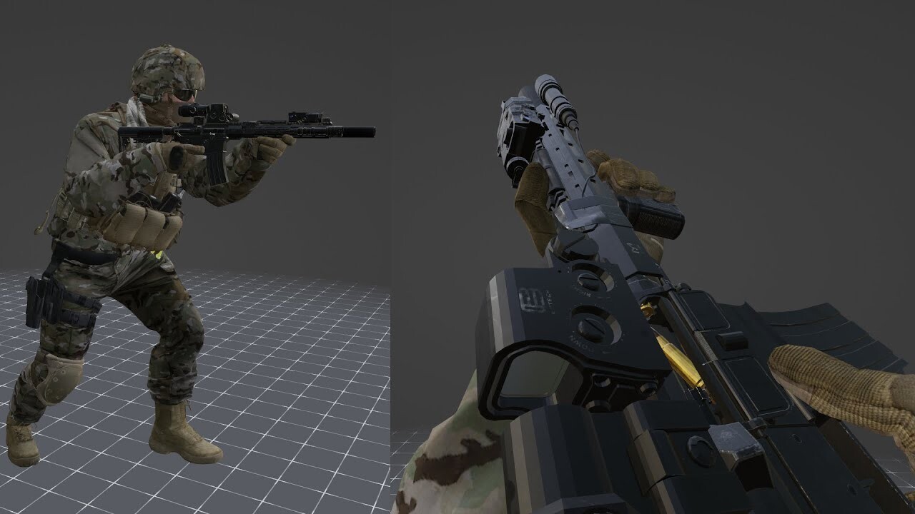 ArtStation - First/Third Person M4 Animation Reel