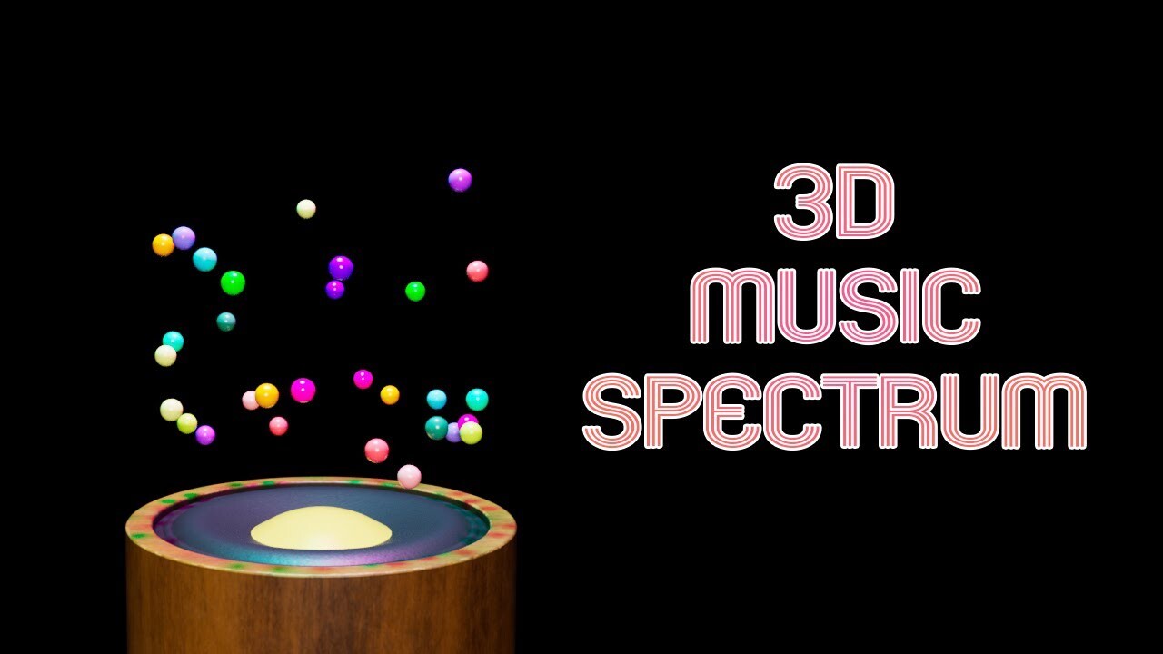 ArtStation - 3D Music Visualization Spectrum Animation