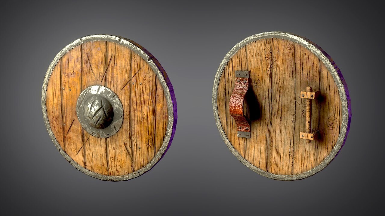ArtStation - Small worn shield