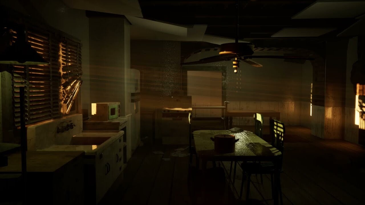 ArtStation - Resident Evil 7 : Biohazard guest house kitchen 3D model