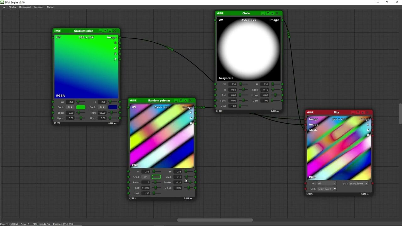 ArtStation - 3Vial Engine v0.11 - Playing with color nodes